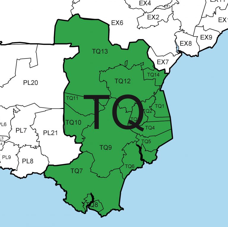 Torquay Postcode Area And District Maps In Editable F - vrogue.co