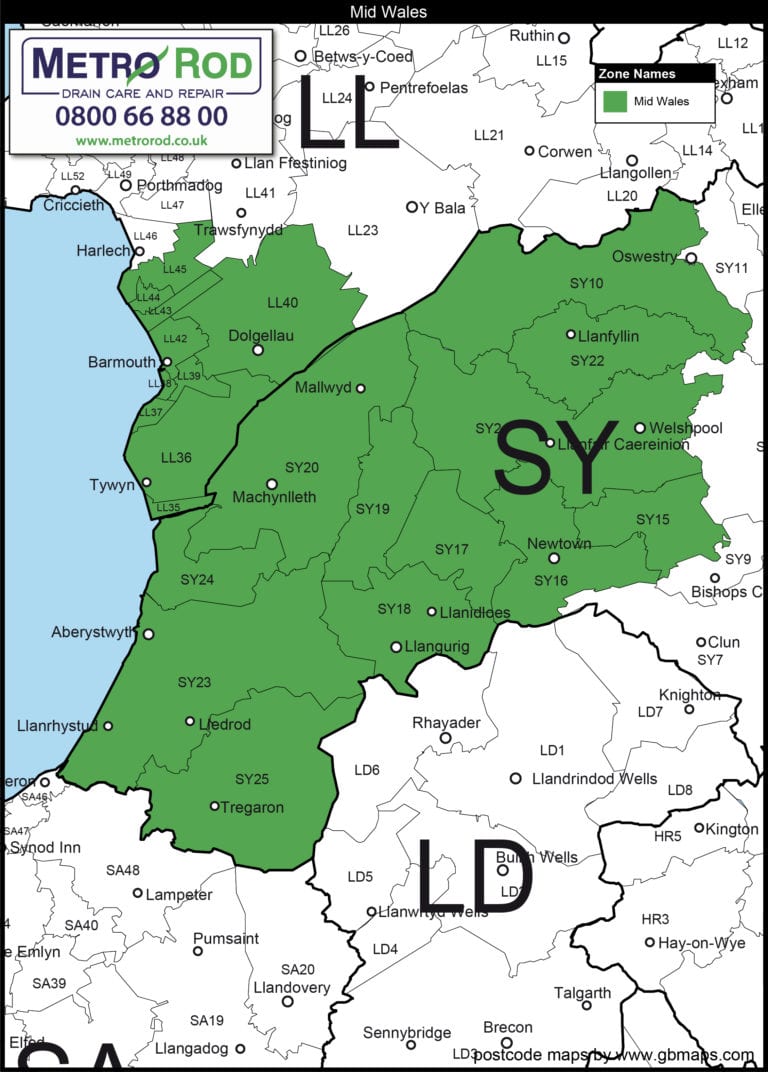 Services that Metro Rod Mid Wales & Shropshire provide and what areas ...